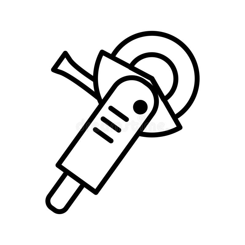 Angle Grinder Icon Vector on Trendy Design Stock Illustration ...