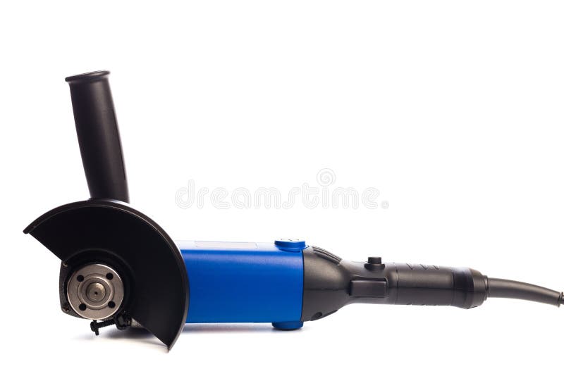 Angle Grinder Isolated on a White Background Stock Photo - Image of ...