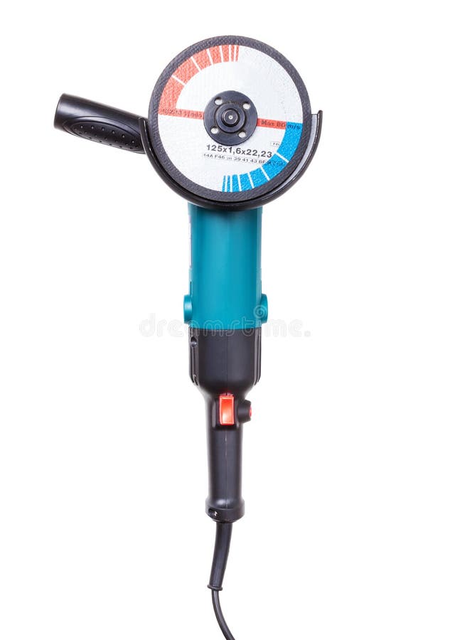 Angle Grinder Isolated on White Background. Stock Photo - Image of ...