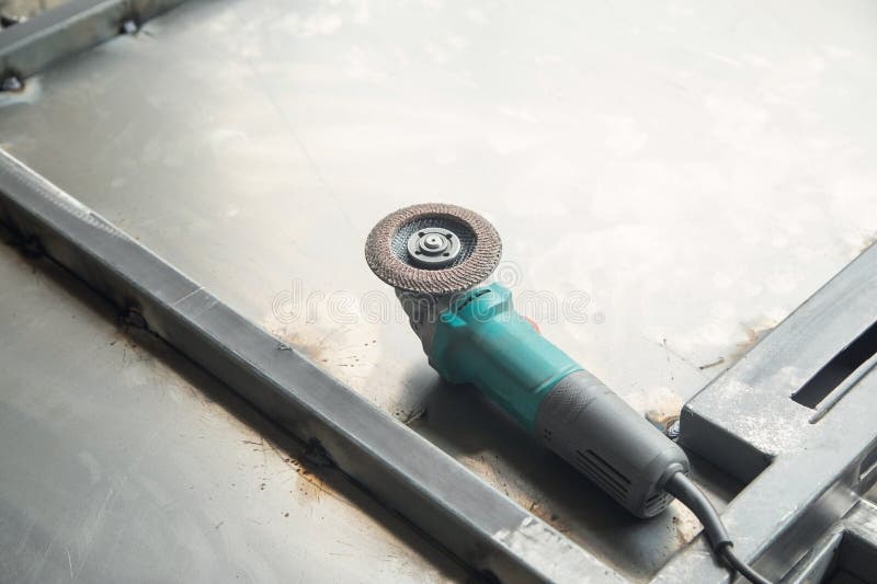 Angle Grinder Machine Iron Gate Metalworking Stock Photos - Free ...