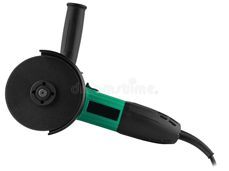 Angle Grinder, Power Tool, on a White Background in Isolation Stock ...