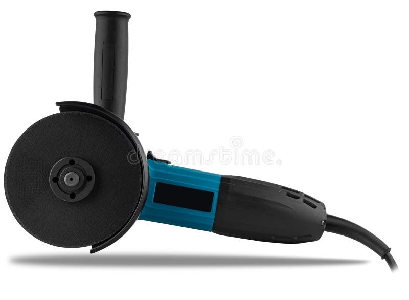 Angle Grinder, Power Tool, on a White Background in Isolation Stock ...