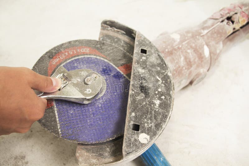 Angle grinder stock image. Image of goggles, chest, workshop - 97545967