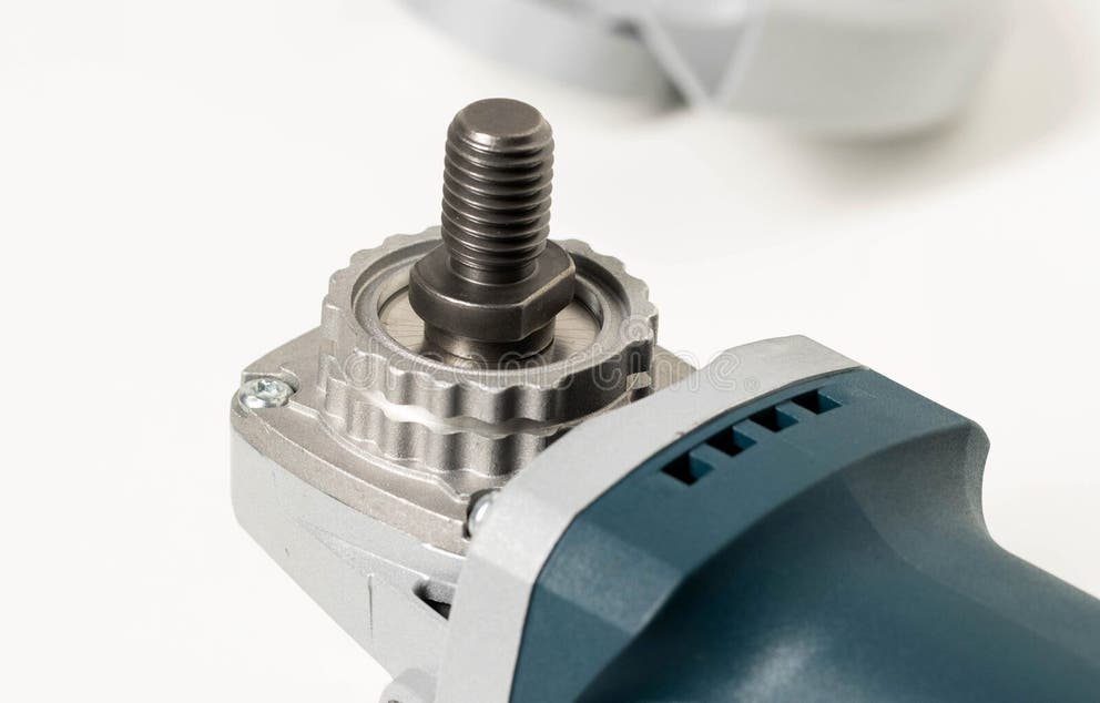 Angle Grinder with Spindle before Starting Work. Close-up Stock Image ...