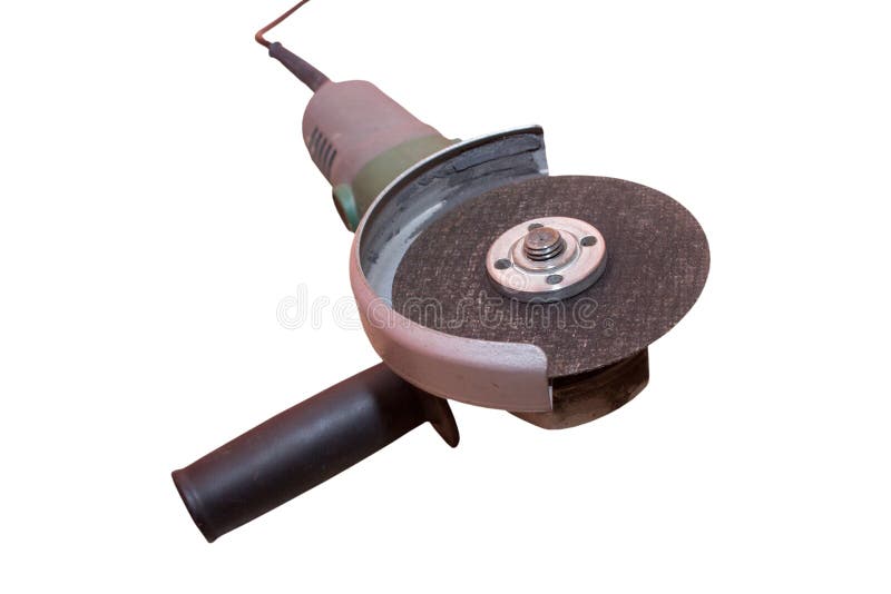 Angle grinder tool stock photo. Image of hand, isolated - 70573424