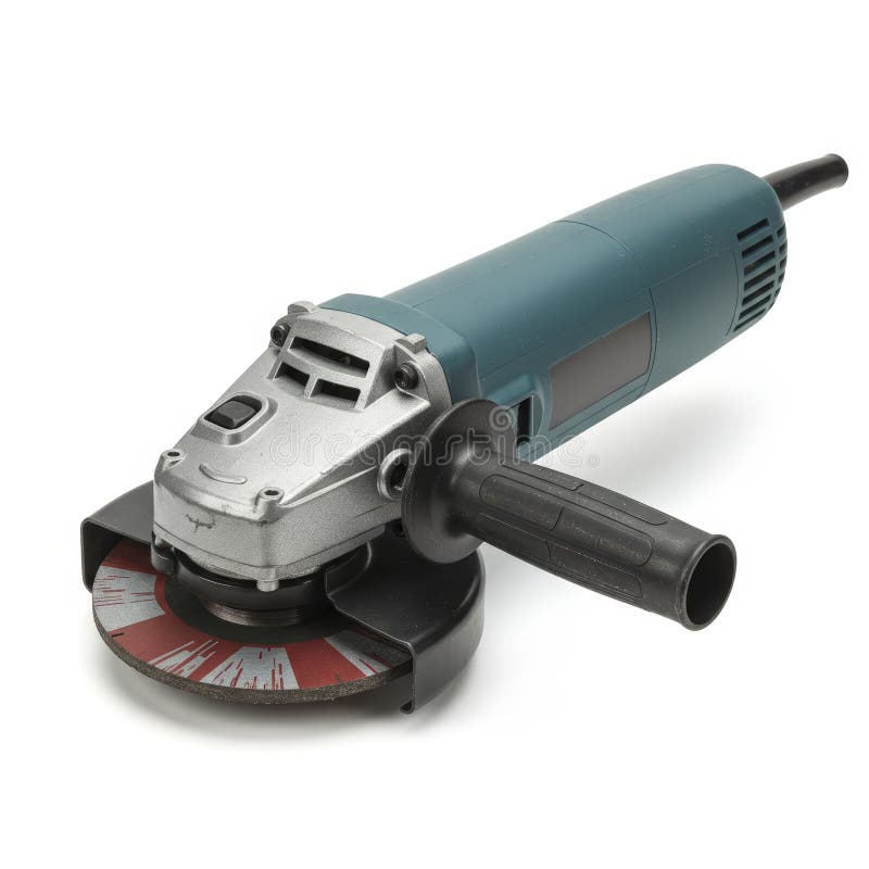 Angle Grinder Tool Closeup Isolated on White Background Stock ...