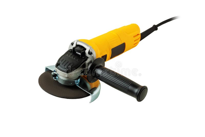 Angle Grinder on White Background Stock Photo - Image of isolated ...