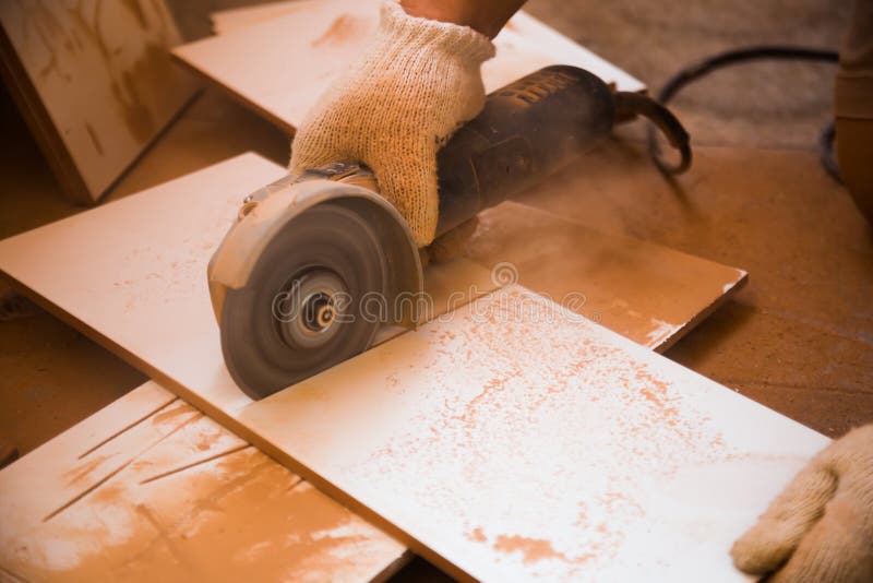 Angle grinder in work stock image. Image of manual, operating - 90005349