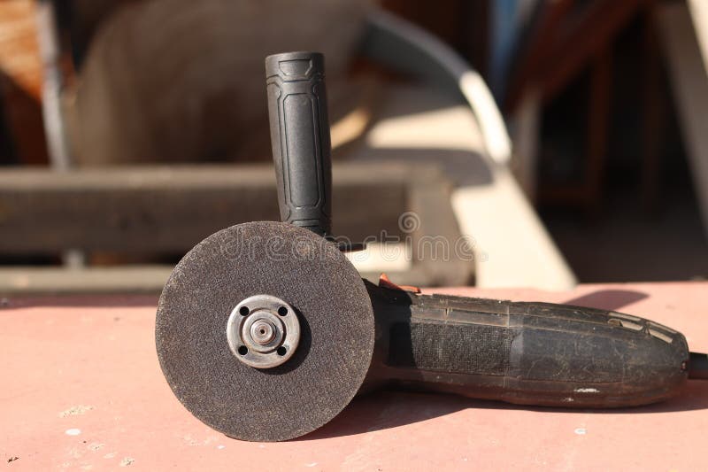 Angle Grinders, Power Tools for Construction and Repair Work Stock Photo - Image of danger ...