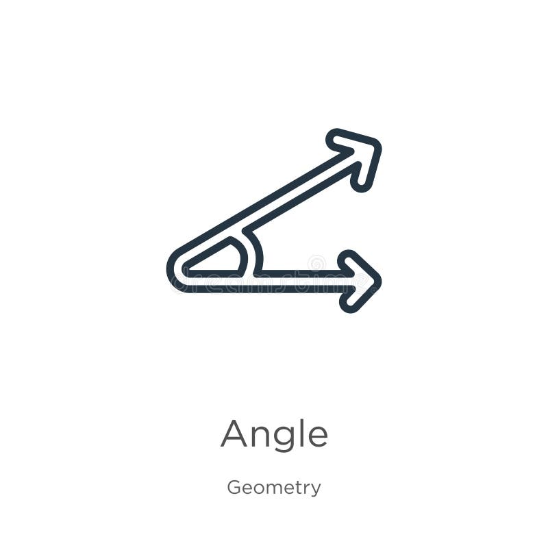 Angle Vector Icon in 6 Different Modern Styles. Black, Two Colored ...
