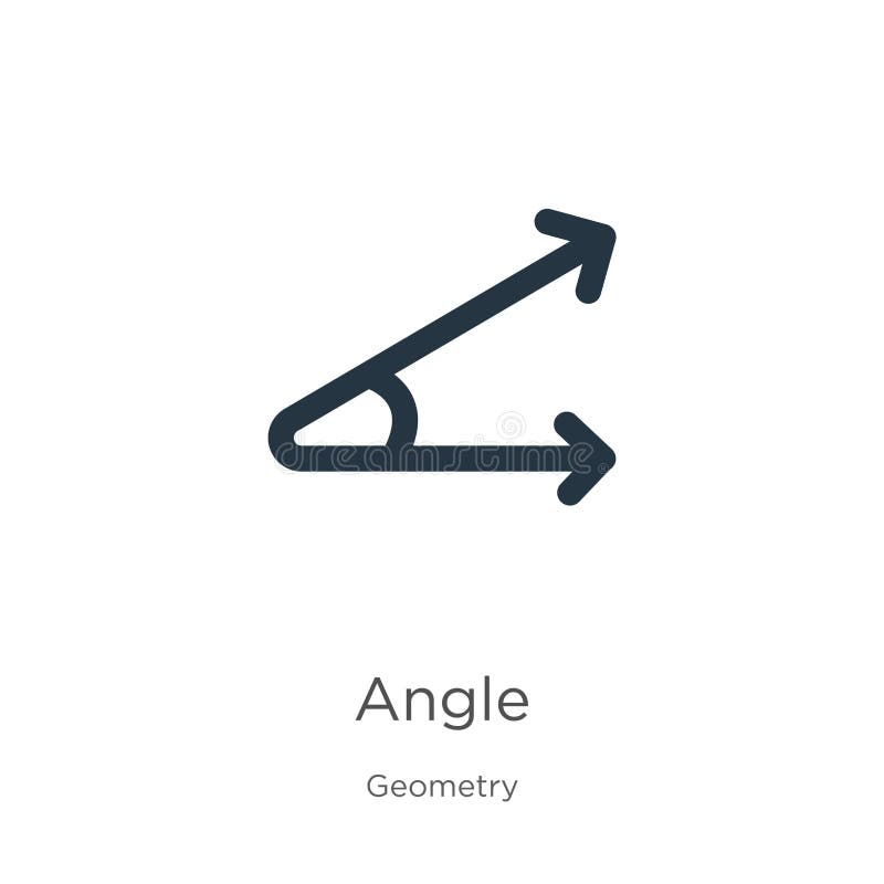 Angle Icon Vector. Trendy Flat Angle Icon from Geometry Collection ...