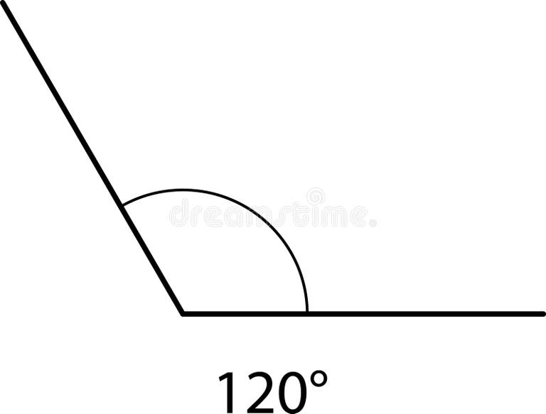 Angle Icons Set. 15, 30, 45, 60, 90, 120, 135, 150, 180, 210, 270, 360 ...