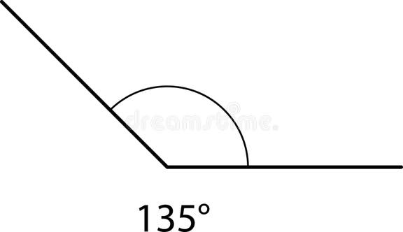 Angle Icons Set. 15, 30, 45, 60, 90, 120, 135, 150, 180, 210, 270, 360 ...