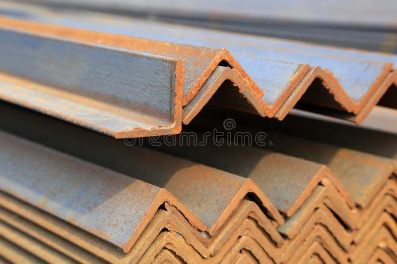Angle iron cross section stock photo. Image of oxidation - 378274120