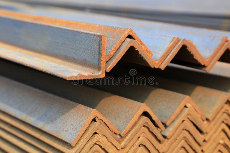 Angle iron cross section stock photo. Image of oxidation - 378274120