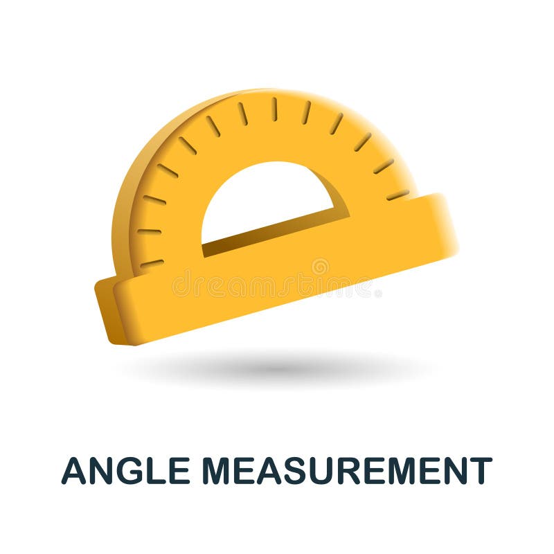 Angle Measurement Icon. 3d Illustration from Measurement Collection ...