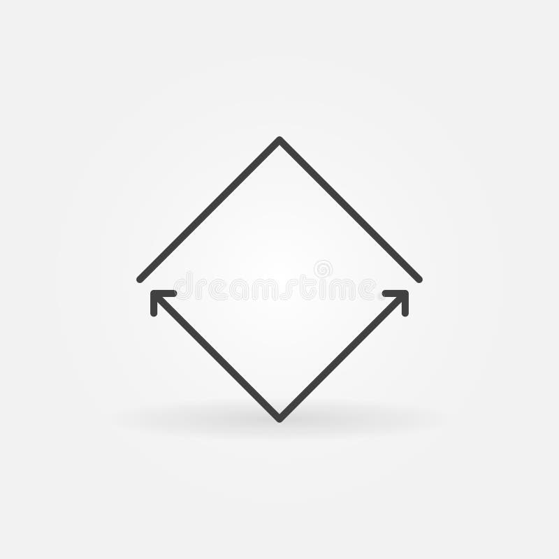 Angle Measurement Vector Concept Outline Minimal Icon Stock ...