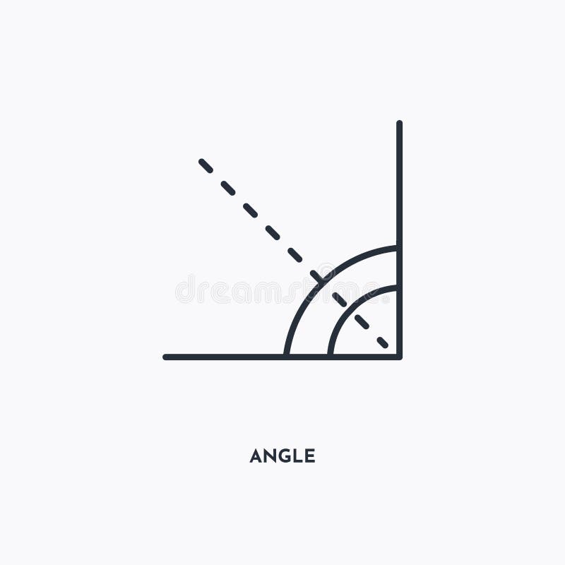 Angle Outline Icon. Simple Linear Element Illustration. Isolated Line ...