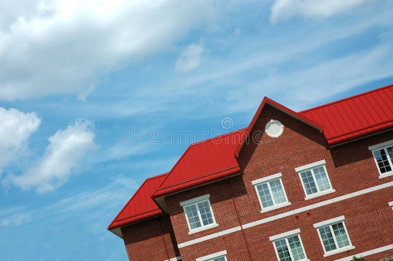 Red Roof Building stock image. Image of retirement, roof - 979027