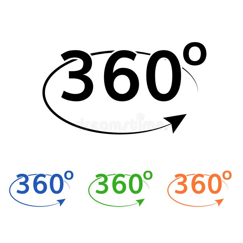 360 angle rotate icon stock vector. Illustration of abstract - 88920578