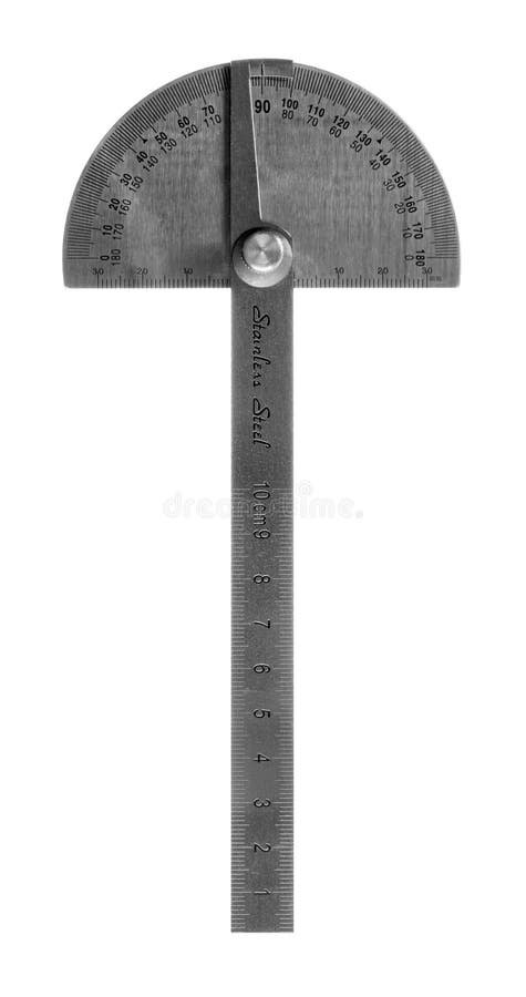 Angle ruler stock image. Image of steel, metal, width - 10038133