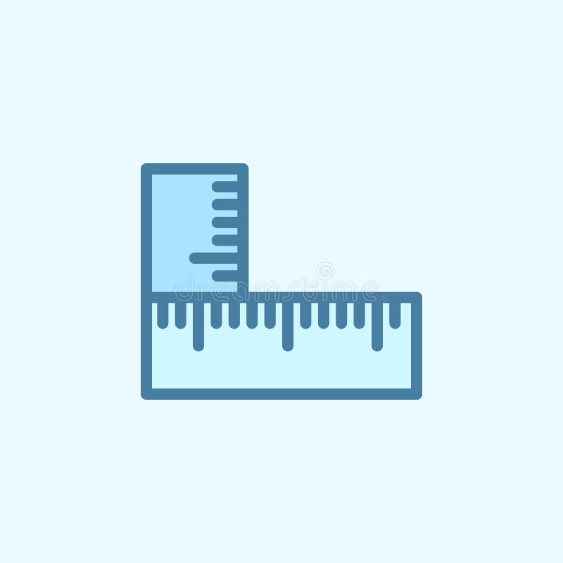 Angle Ruler Field Outline Icon. Element of 2 Color Simple Icon Stock ...
