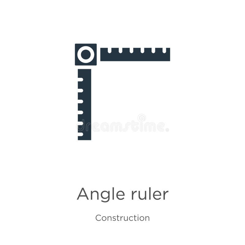 Angle Ruler Icon Vector. Trendy Flat Angle Ruler Icon from Construction ...