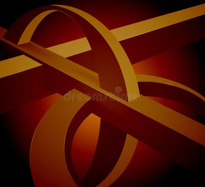 Angle Shape and Curve Gold Color Scene Abstract Background Stock ...