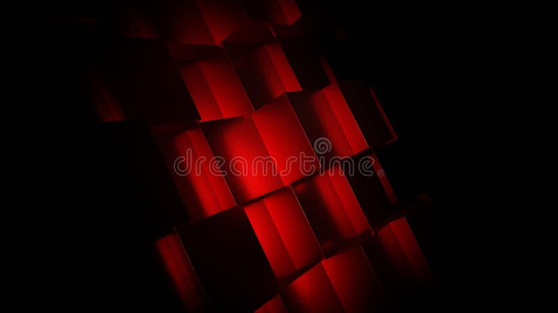 Angle Shape Glossy Red in Black Scene Stock Illustration - Illustration ...