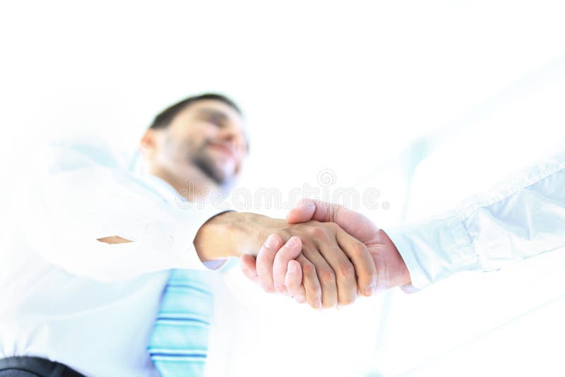 Angle-shot of shake hands stock photo. Image of hand - 33068718