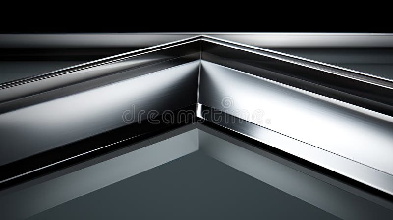 Angle silver frame corner stock illustration. Illustration of ...