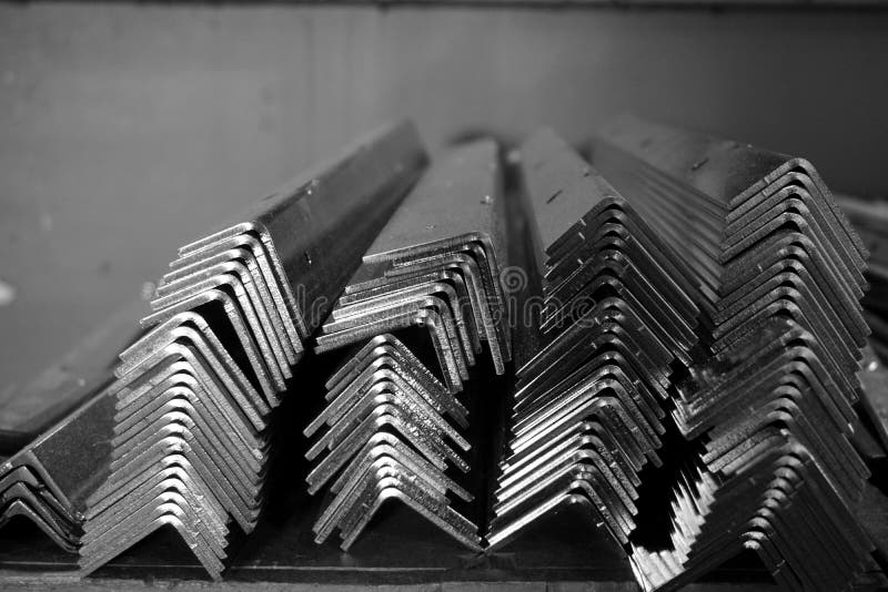 Angle stainless steel stock image. Image of metallic - 88540653
