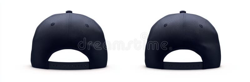 An Angle View of a Blue Baseball Cap, Front and Back. this Mockup is ...