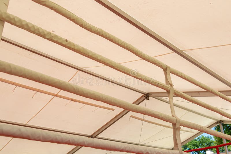 View of boxing ring rope stock photo. Image of night - 124669542