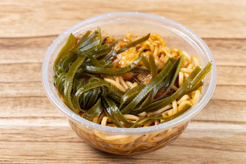 Cart Noodles with Grilled Chicken and Kelp Stock Image - Image of china ...