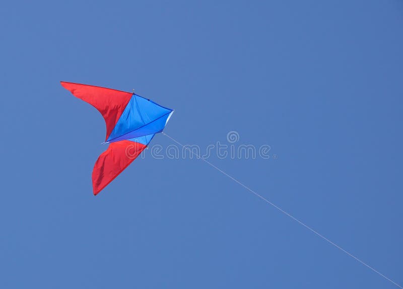 Big Colorful Kite Flies High in the Sky . Beautiful Kites in a Kite ...