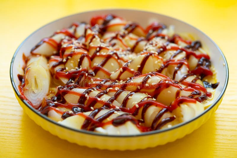 Dish of Mixed Sauce Chencun Rice Sheets Stock Image - Image of people ...