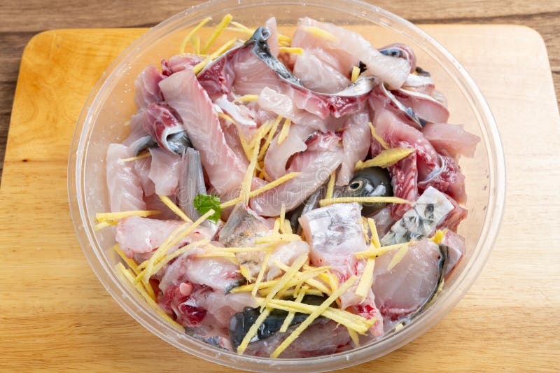 Angle View Fresh Sliced Fish Stock Photo - Image of fish, angle: 309357876