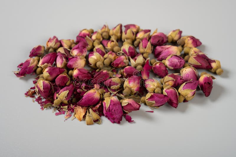 Angle View Herb MeiGuiHua or Rosae Rugosae Flos or Rose Stock Photo ...