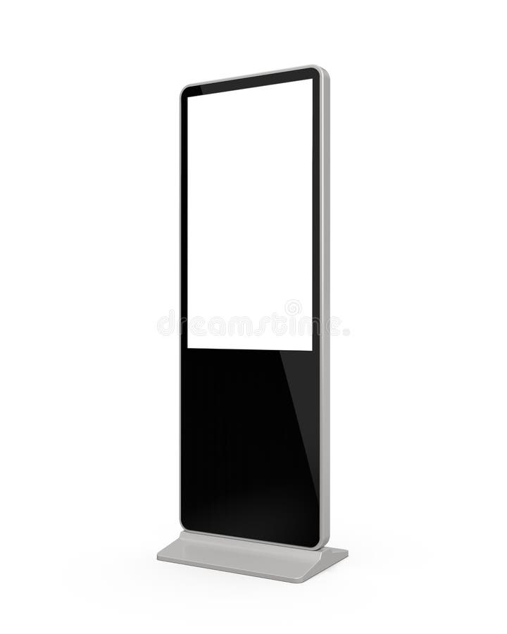 Angle View of Phone Bar Advertising Screen Panel MockUp Isolated on ...