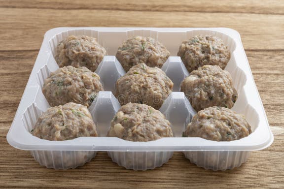 Some raw beef balls stock image. Image of food, dinner - 294130069