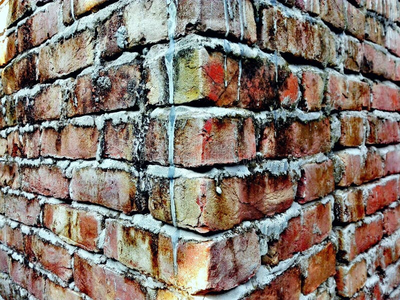 Angle View of Seamless Red Brick Wall Architecture Like Texture Arts ...