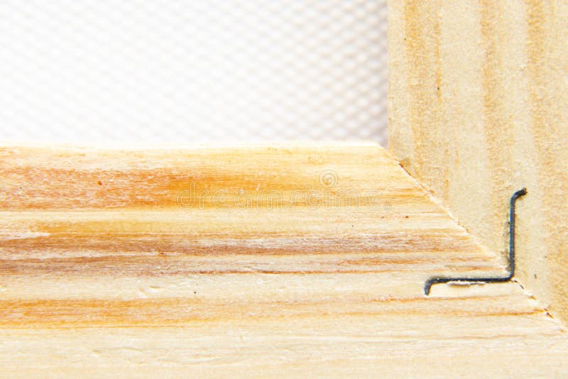 Angle of a Wooden Frame Close-up on a Picture Stock Photo - Image of ...