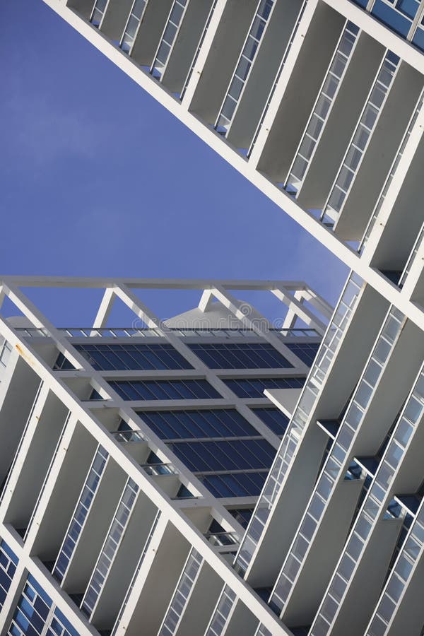 Angled architecture stock image. Image of blue, balcony - 62896575