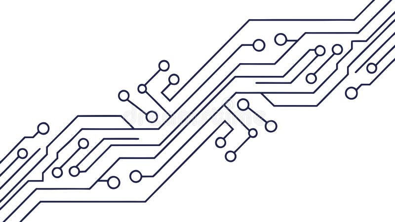 Angled Circuit Board Path Abstract Background, Vector Design Generative AI Stock Vector ...