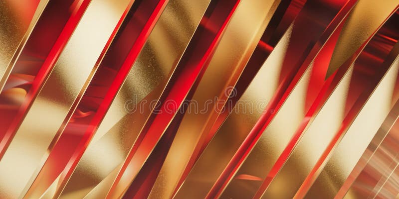 Angled Golden and Red Stripes Create an Abstract Design Background ...