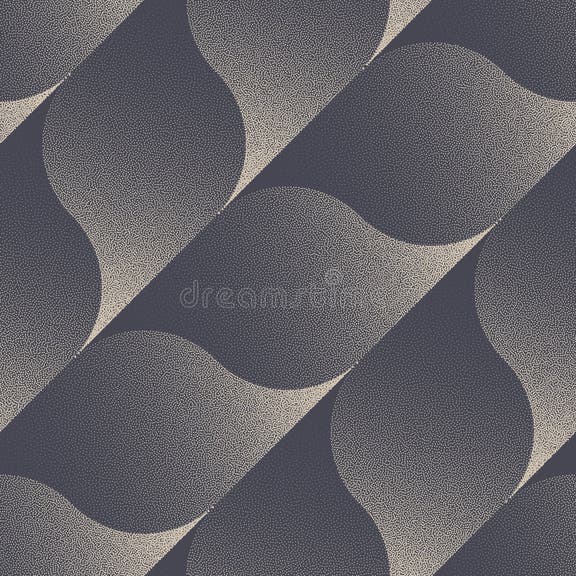 Angled Herringbone Grid Seamless Pattern Trendy Dot Work Vector ...