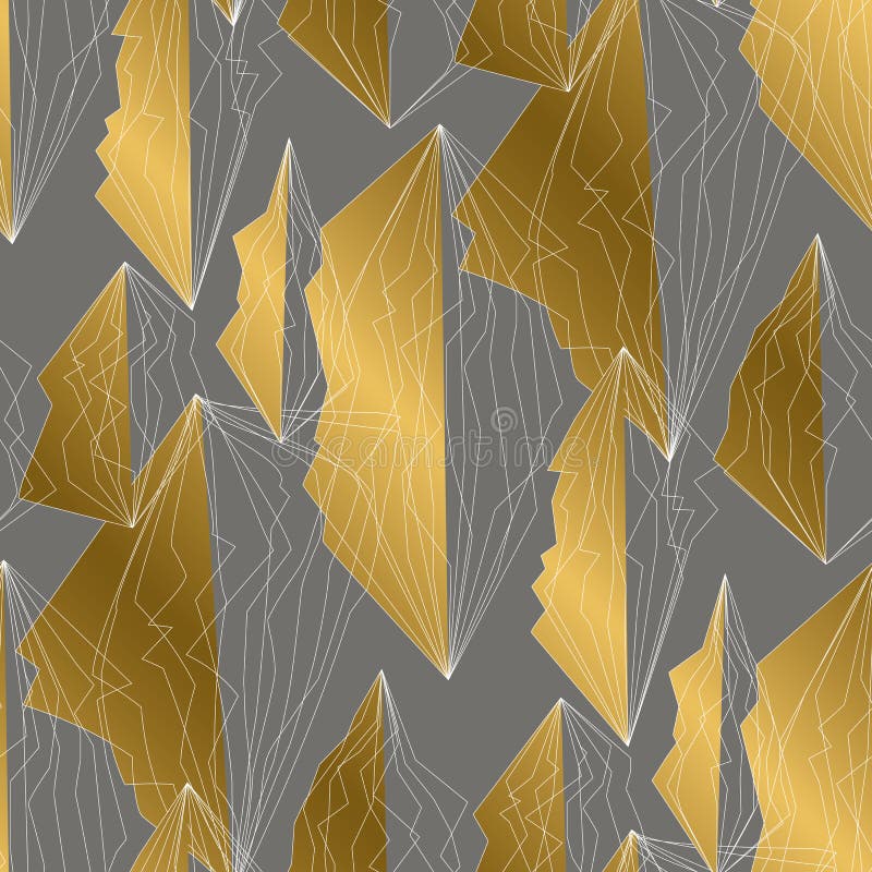 Angled Sketch Lines Vector Seamless Pattern Stock Illustration ...