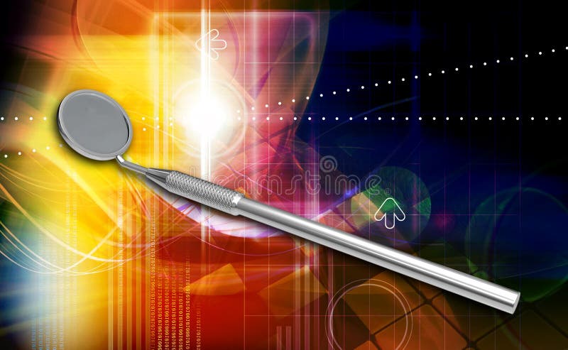 Angled mirror stock illustration. Illustration of premolar - 43326467