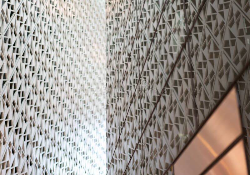 Angled Pattern on the Facade of a Modern Architecture Building Stock ...